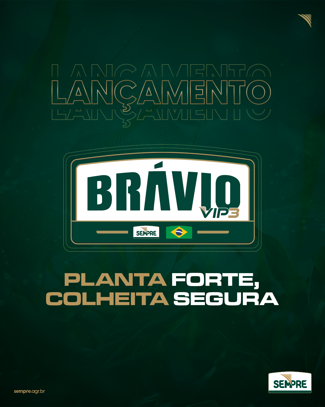 Lançamento - Brávio VIP3 - Sempre AgTech